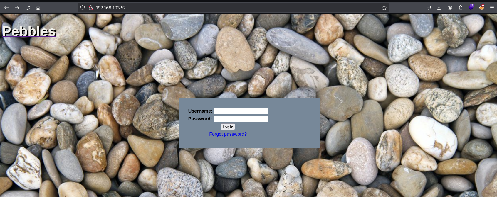 Pebbles - Krovs' Writeups